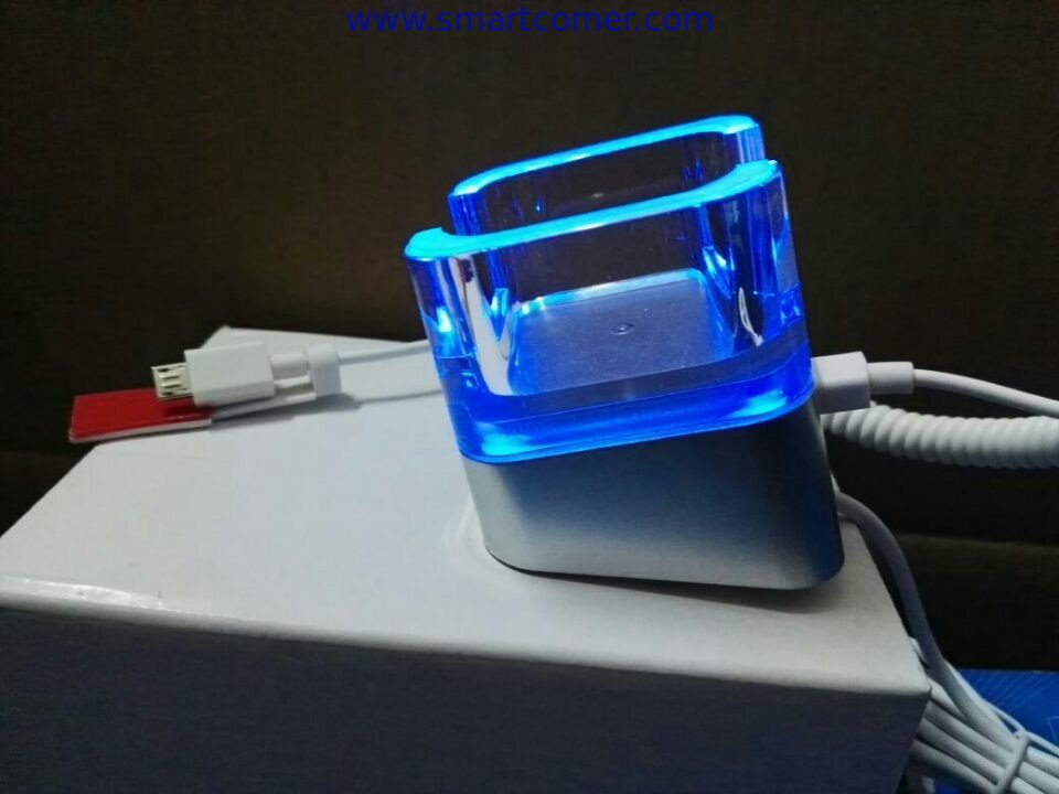 COMER  New security alarm anti-theft desk display plastic stand with alarm charging for tablet phone