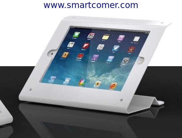 COMER secure lock tablet counter-top display mounting 360 degree rotating tablet stands for digital retail stores