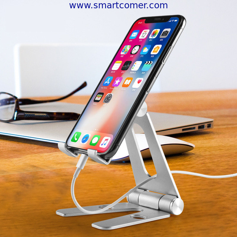 COMER adjustable mobile phone Desktop metal stand holder support for home / office entertainment