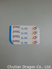 China Non standard Shaped Telecom Phone Cards With High secure label covering supplier