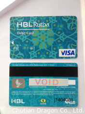 China Custom Magstripe pre paid visa smart card with mini hologram visa bank card supplier