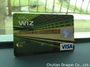 China Glossy VISA Smart Card / Prepaid Debit Card without Personalization supplier