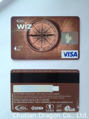 China Prepaid debit card / visa smart card customer design PVC material supplier