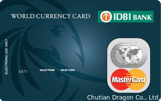 China 4 - color Printed MasterCard Smart Card / Magstripe E Currency Card supplier