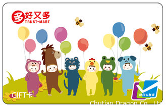 China SuperMarket Magstripe Cards / Festival Souvenir Card with New Design supplier