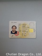 China New Craft Custom ID Cards Contact less IC Card with Water Mark supplier