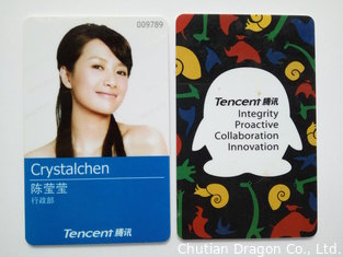 China Tencent Custom Photo ID Cards with Electrical IC Card Function supplier
