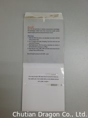 China CMYK Printing Telecom Card Envelope for SIM Card / Made of High class Art paper supplier
