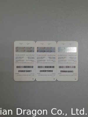 Paper Scratch Card / Telecom Calling Card Made of Artpaper Size 86 x 54 mm supplier