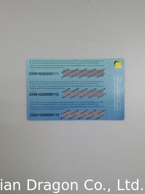 Telecom Prepaid Phone Cards / Scratch Card with 4 Color Silk screen printing supplier