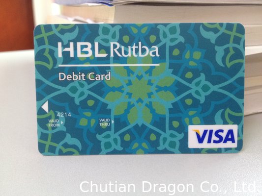 Plastic Debit Card / VISA Smart Card with Secured VISA Hologram Label supplier