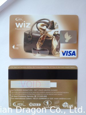 Prepaid VISA Smart Card ladies handbag design hico magstripe standard hologram supplier