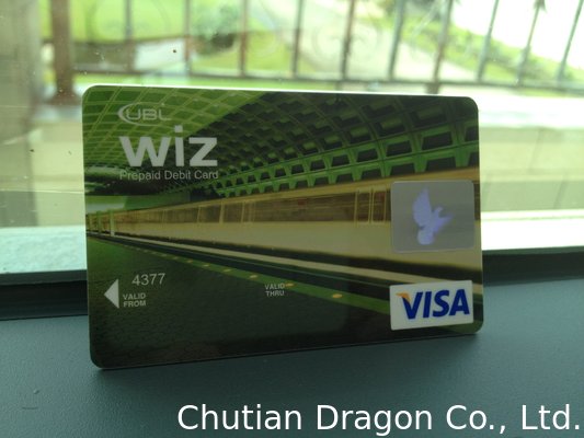 Glossy VISA Smart Card / Prepaid Debit Card without Personalization supplier