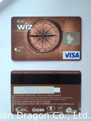 Prepaid debit card / visa smart card customer design PVC material supplier