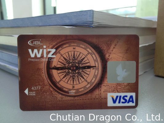 Prepaid debit card / visa smart card customer design PVC material supplier