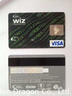 Wiz visa debit card ACCA design visa smart card hico magstripe standard supplier