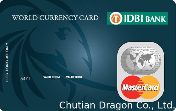 4 - color Printed MasterCard Smart Card / Magstripe E Currency Card supplier