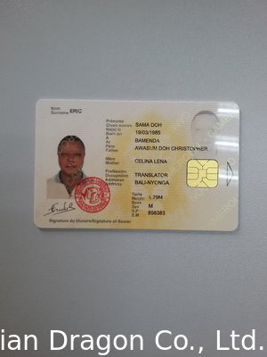 Beautiful Custom Plastic ID Cards national citizen's  ID Card supplier
