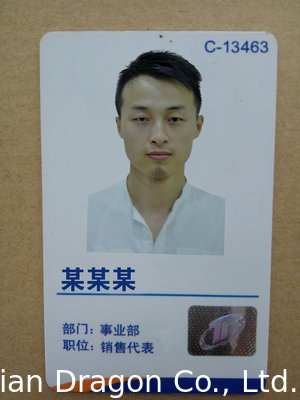 HP Printed company employee Custom ID Cards with Contactless IC supplier