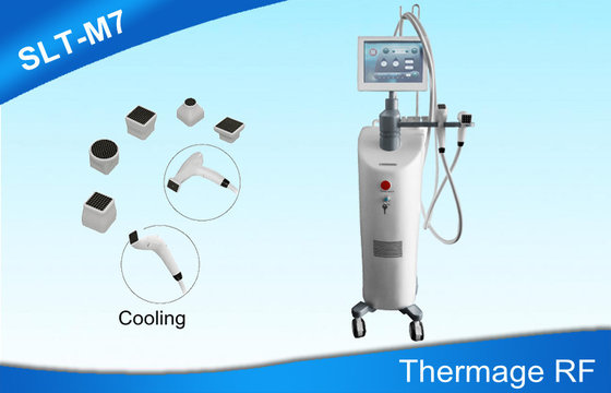 China Cooling Fractional RF Beauty Equipment , Non-invasive Thermage RF Skin Tightening Machine supplier