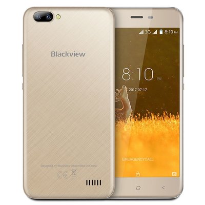 5 inch 1280x720 Android 7.0 Cheap Cellular Phones Blackview A7 2500mAh 5MP Camera