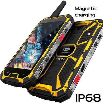 4G 5 Inch Rugged Mobile Phones , MTK6755 Rugged Smartphone Long Battery Life 4GB 64GB
