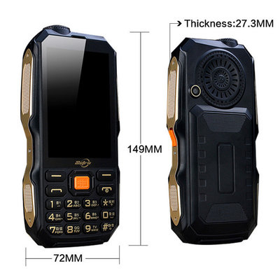 Analog TV Rugged GSM Tough Mobile Phones / Smart Phones 9800mAh Dual SIM Card
