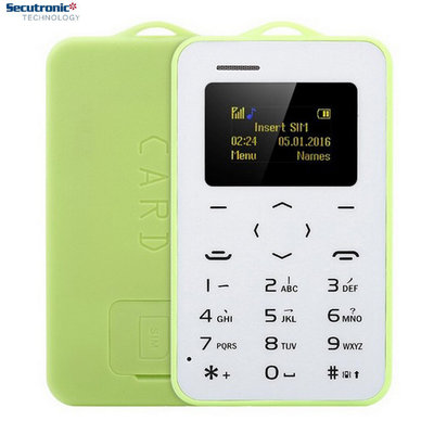 Ultra Thin Very Small Mobile Phone Setro M5 Credit Card Sized With MP3 Player