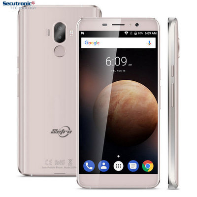 Quad Core 5.3 Inch Smart Mobile Phones Android 7.0 MTK6737 1280x720 Setro S8 Pro