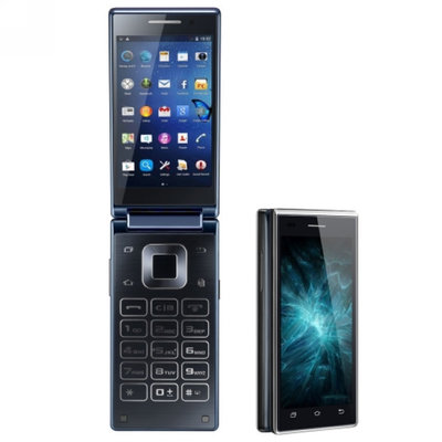 3G 1GB 8GB Basic Flip Phone 4 Inches MTK6580 2050mAh 13MP Flip Vkworld T2