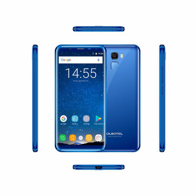 5.7 Inch Smart Mobile Phones , 4GB 64GB Octa Core Processor Phone MTK6750T 1440x720 Oukitel K5000