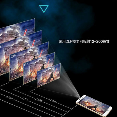 Projector Mobile Phone Android 32GB ROM MT6753 Octa Core 5.5 inch Android 5.1 Setro D8