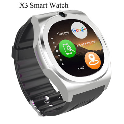 Wrist Android Wear Smartwatch Phone , X3 smart watch mobile phone Micro Sim Card