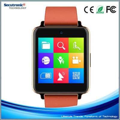 Good Looking Android Wear Smartwatch GSM SIM Card Slot 0.3MP CMOS Sensor