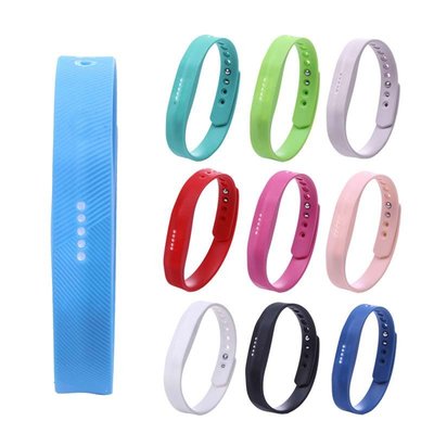 Sport Silicone Wrist Strap Smart Bluetooth Wristband 22cm Length For Fitbit Flex 2