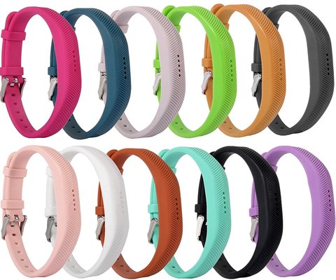 Sport Silicone Wrist Strap Smart Bluetooth Wristband 22cm Length For Fitbit Flex 2