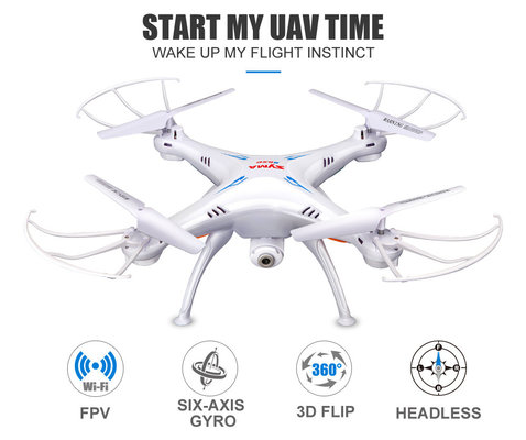 SYMA X5SW Remote Control Drone Helicopter WiFi FPV 6- Axis 4CH Quadcopter