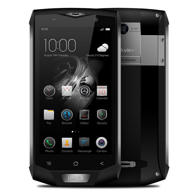 Octa Core Rugged Mobile Phones , Tough Touch Screen Mobile Phones BV8000 Pro 4180mAh 16MP