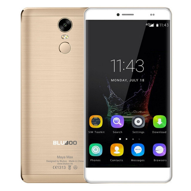 4G 3GB 16GB Octa Core Mobile Phones MTK6750 4200mAH 13MP 1280x720 Bluboo Maya Max