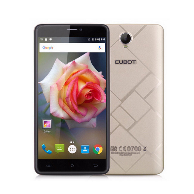 6 inch 8MP Camera Smart Cellphones 1280x720 Android 4100mAh 8MP Camera Cubot Max