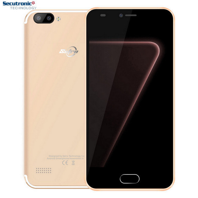 Ultra Thin Body Android 7.0 3G 5 Inch Dual Sim Mobile Phones 1280x720 Setro Alpha