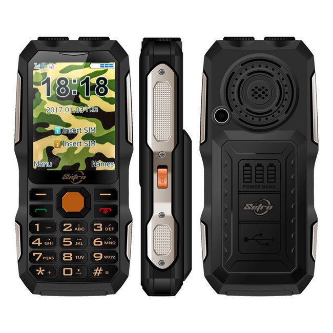 Magic Voice TV Tough Waterproof Mobile Phone 3000mAh Battery 2.8 Inch Dual SIM Card Setro D2016