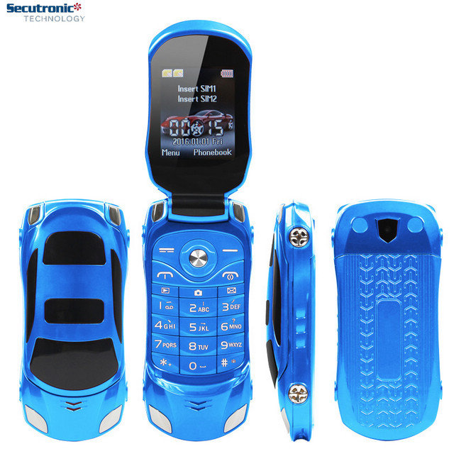 GSM Dual SIM Card Very Small Mobile Phone 1.8inch 1500mAh Car Shape Setro F15