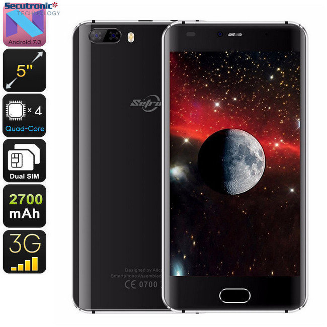 3G 5 inch Smart Mobile Phones 1280x720 Android 7.0 2700mAh 8MP Dual Camera Setro Rio