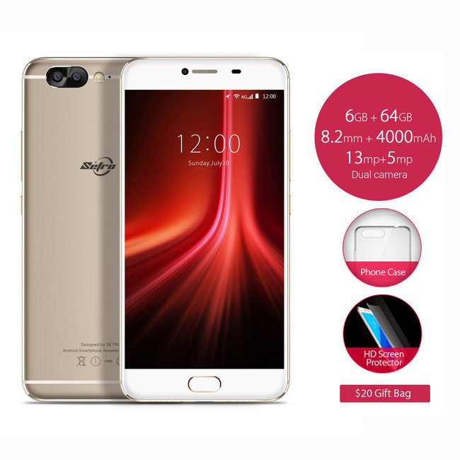 Android 7.0 4G 6GB 64GB Touch Screen Phone MTK MT6757 5.5 Inch Setro Z1