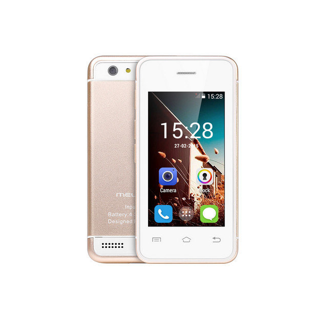 3G Band 4GB ROM Small Size Touch Screen Mobile MT6572A Dual Core Melrose S9 0.3MP Camera