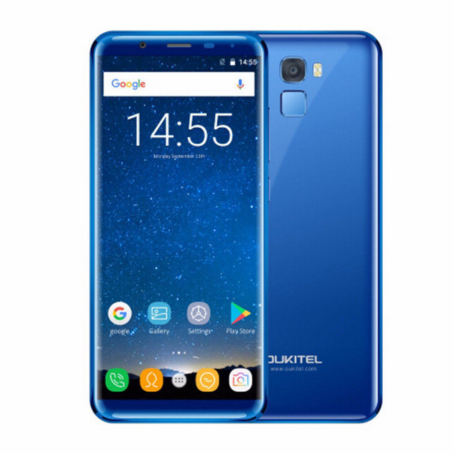 5.7 Inch Smart Mobile Phones , 4GB 64GB Octa Core Processor Phone MTK6750T 1440x720 Oukitel K5000