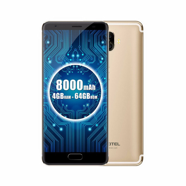 Easy To Use Dual Sim Mobile Phones 4G MT6750T 5.5 " 1280x720 Pixels Android 7.0 Oukitel K8000G
