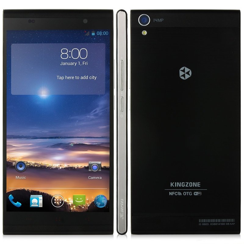 New Smartphone Latest2GB 16GB MTK6592 8 Core 5.5 inch Android 3G Kingzone K1