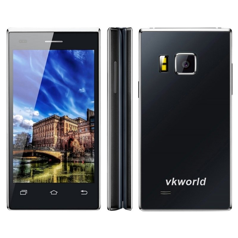 Phone Smartphone 3G 1GB 8GB MTK6580 4 inch 854x480 Android 5.1 Vkworld T2